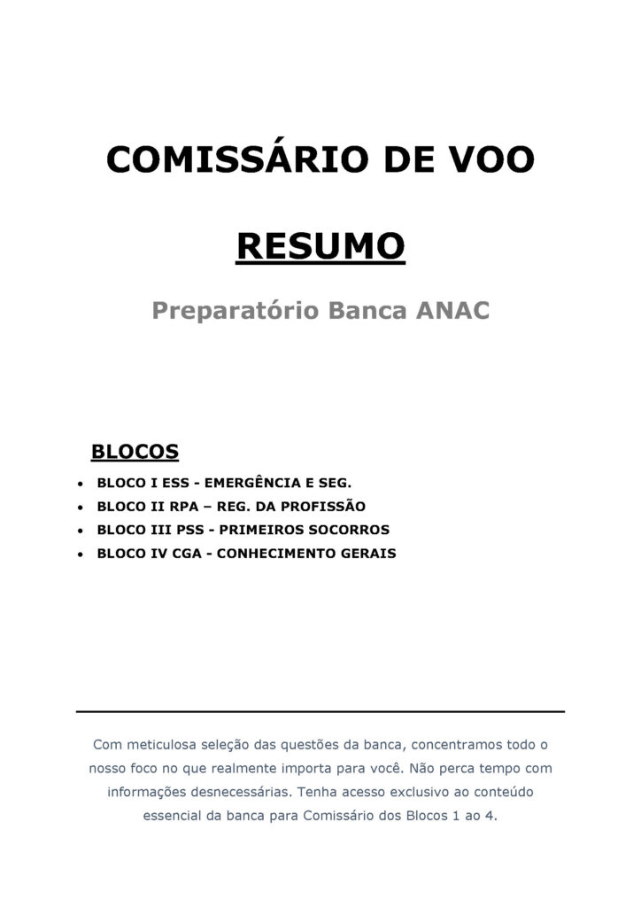 Resumo Blocos CMS pdf – Simulados ANAC